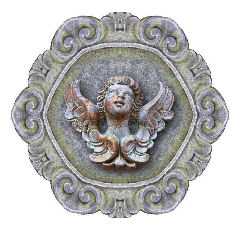 Sculpture of a Wooden Angel Stock Image - Image of frame, antique: 63895507