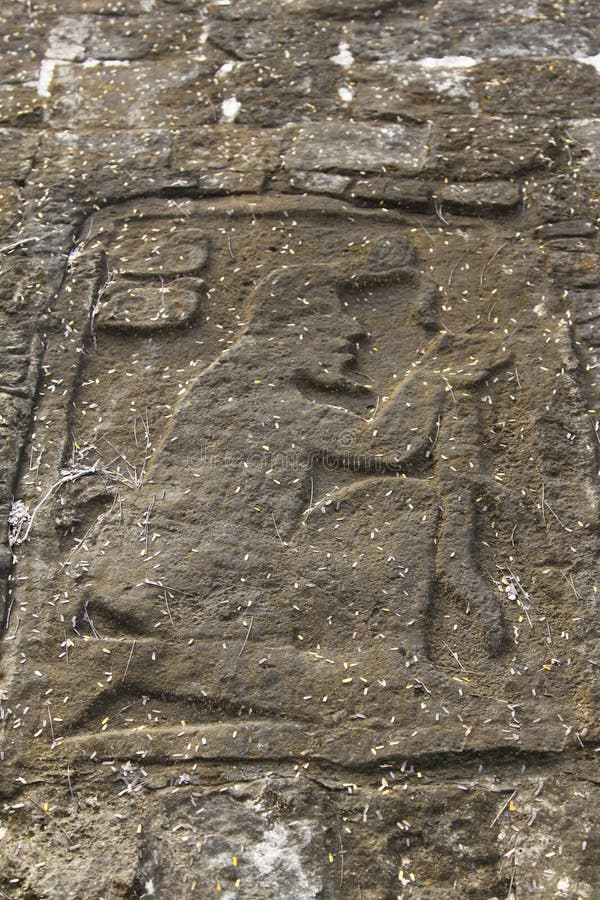 Sculptures Maya Maya Mexico Religious Rites Stock Image - Image of ...