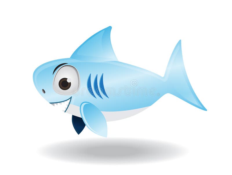 Scute shark illustrator stock vector. Illustration of character - 47417818