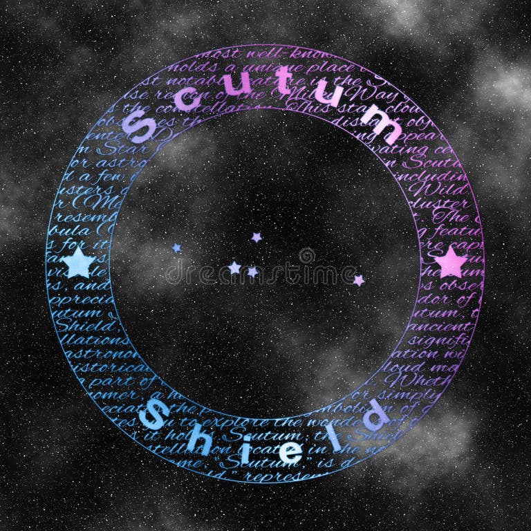 Scutum Constellation, Shield of Sobieski, Shield Constellation Stock ...