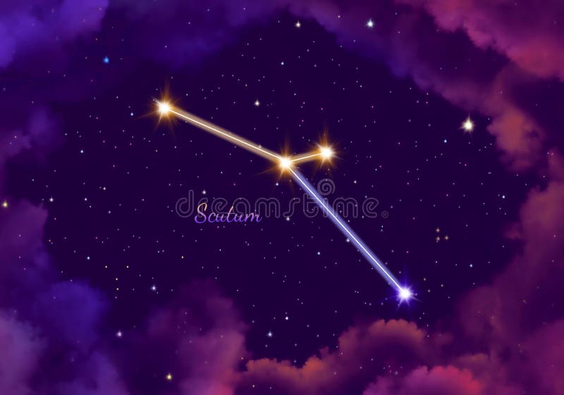 Illustration Image of the Constellation Scutum Stock Illustration ...