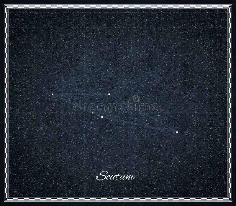 Scutum Star Constellation, Night Sky, Cluster of Stars, Deep Space ...