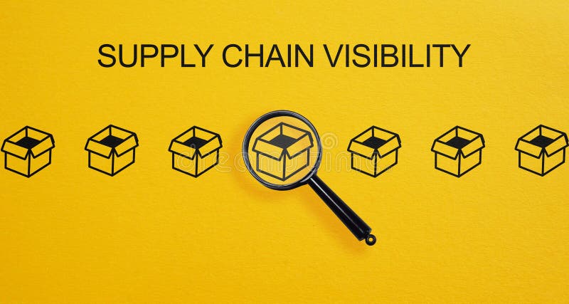 SCV Supply Chain Visibility is Shown Using the Text Stock Image - Image ...