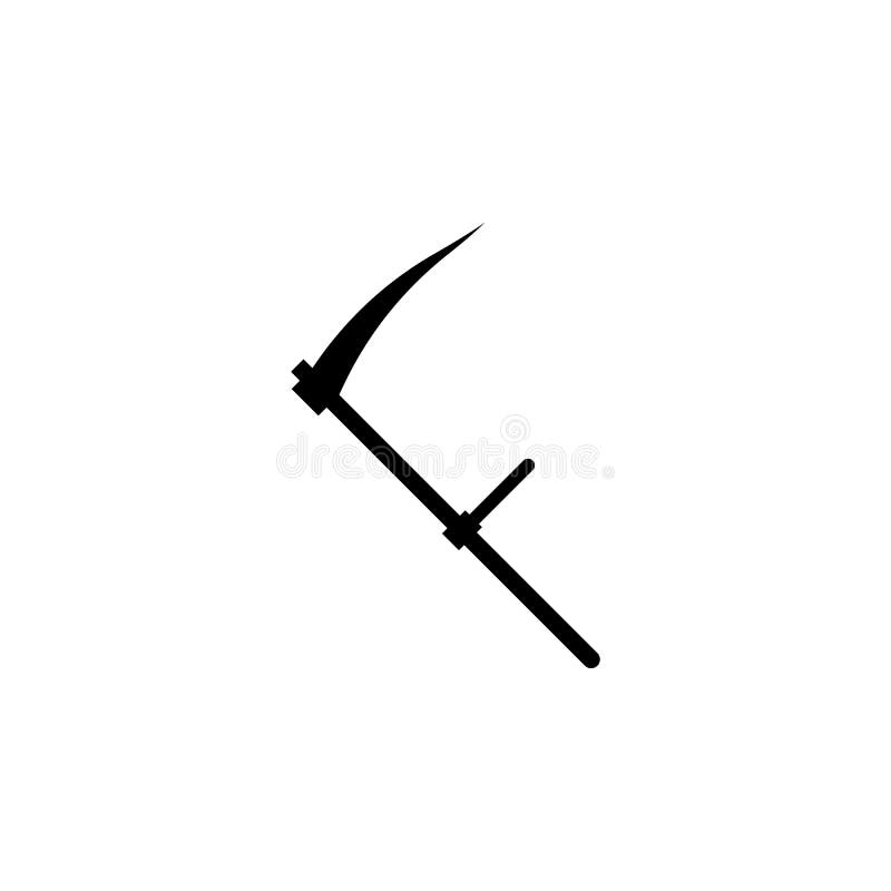 Scythe icon vector stock vector. Illustration of grim - 100314772
