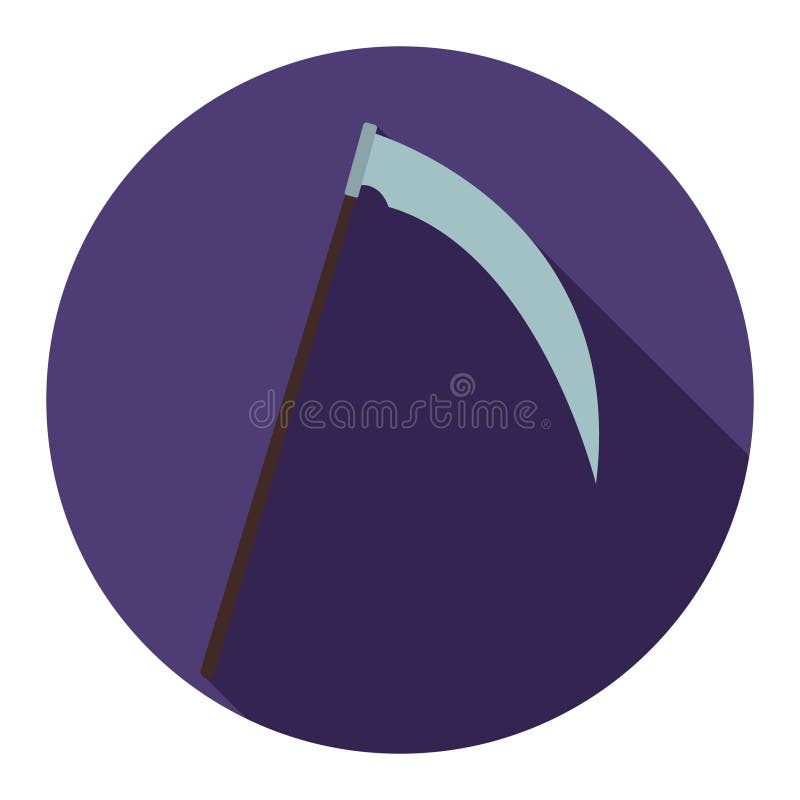 Scythe. Vector Illustration Decorative Design Stock Vector ...