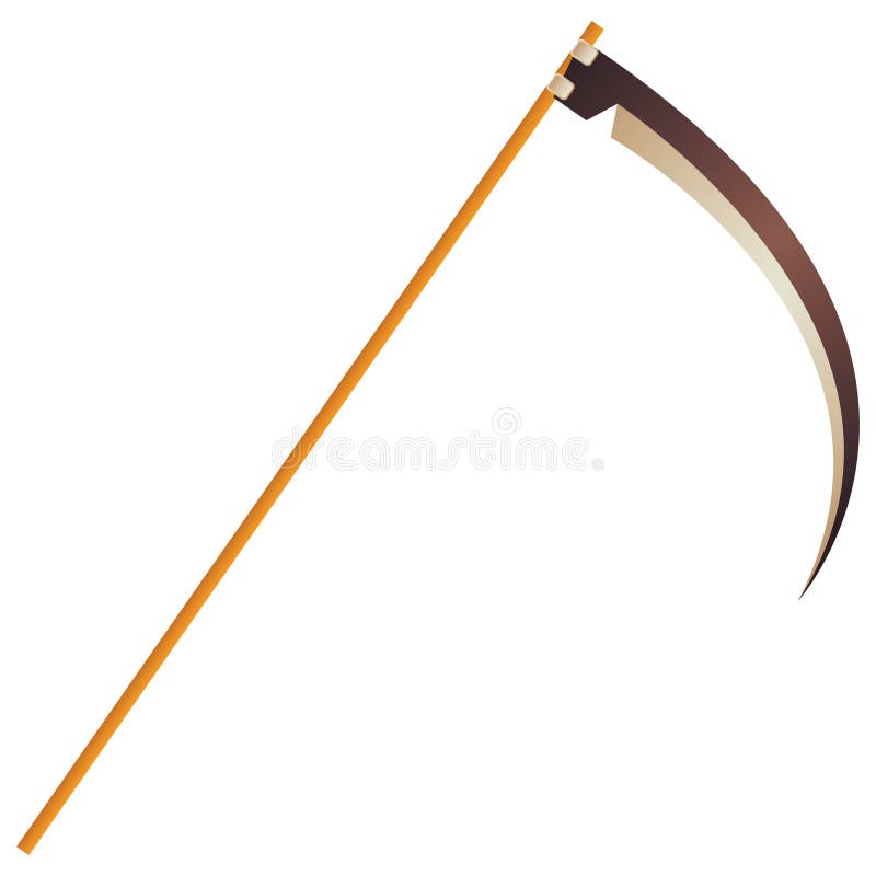 Scythe. Vector Illustration Decorative Design Stock Vector ...