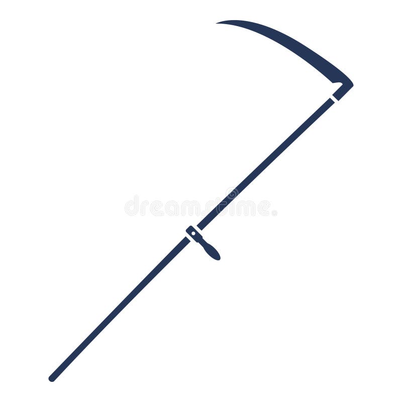 Scythe Vector Simple Illustration Stock Vector - Illustration of symbol ...