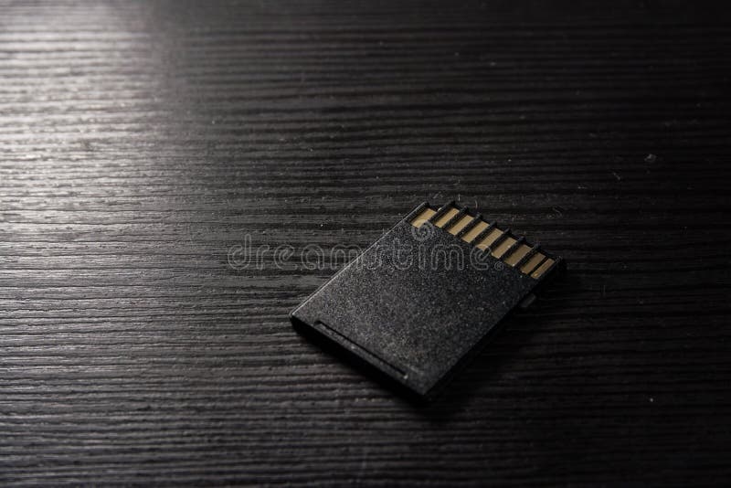 SD Card Black Texture Underside Rough Desk Work Prongs Stock Image ...