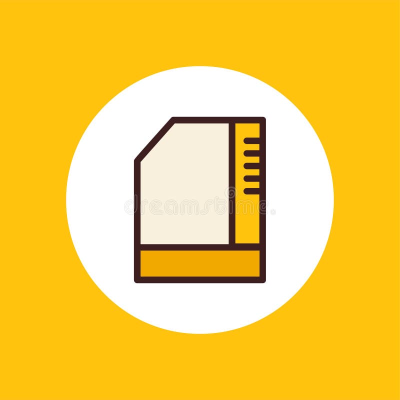 Sd Card Vector Icon Sign Symbol Stock Vector - Illustration of icon ...