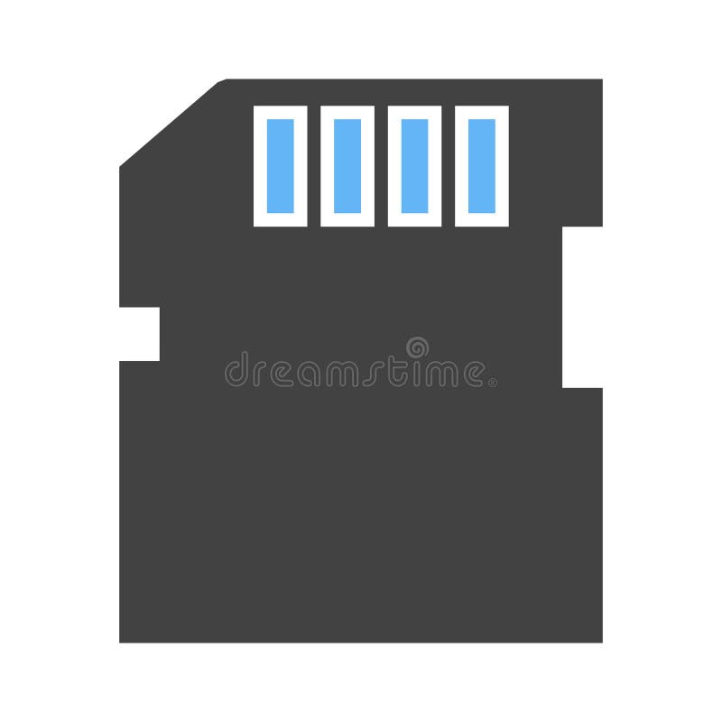 SD Card icon stock vector. Illustration of backup, card - 110988056