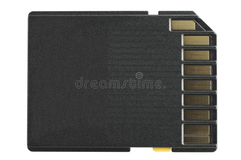 SD-Card (Rear Side) stock photo. Image of point, accessories - 12765846