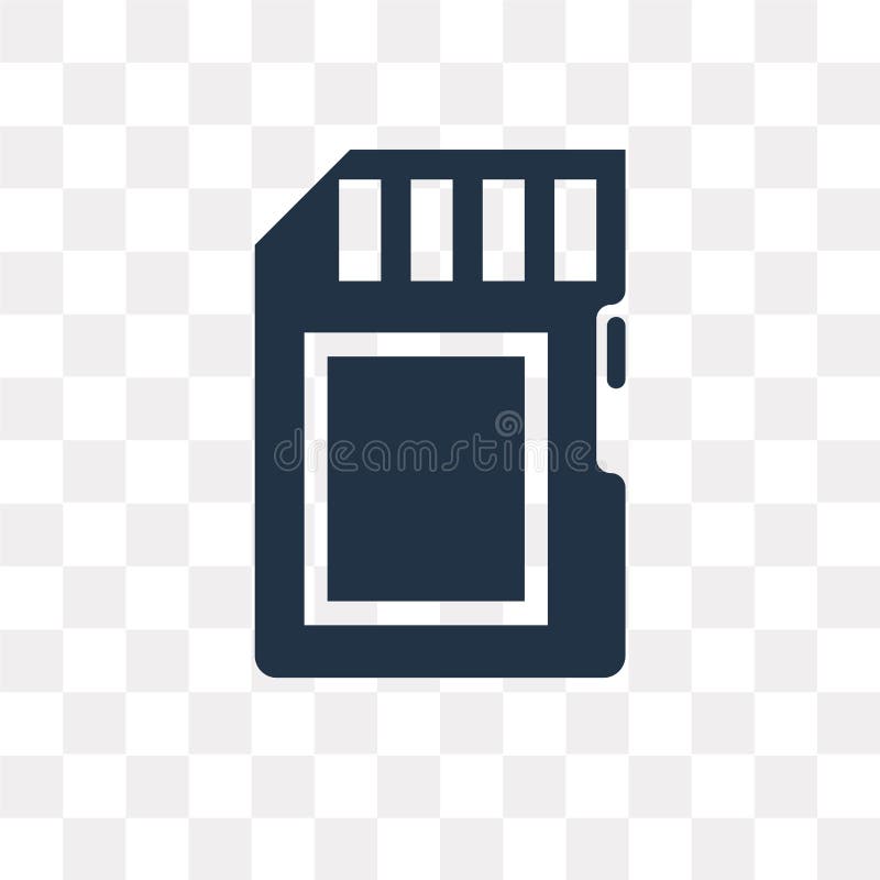 Sd Card Vector Icon Isolated on Transparent Background, Sd Card Stock ...