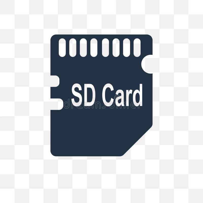 Sd Card Vector Icon Isolated on Transparent Background, Sd Card Stock ...
