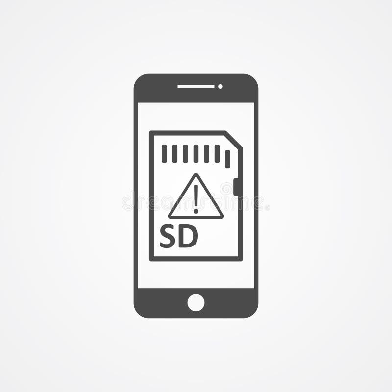 Sd Card Vector Icon Sign Symbol Editorial Photography - Illustration of ...