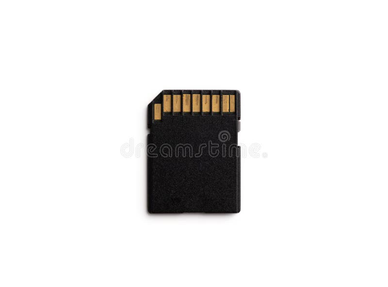 SD Card on White Background Stock Image - Image of computer, abstract ...