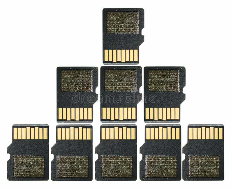 Secure Digital Portable Computer Data Card Stock Image - Image of ...