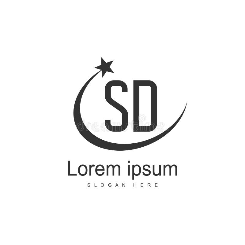 SD Letter Logo Design. Initial Letter SD Logo Template Stock ...