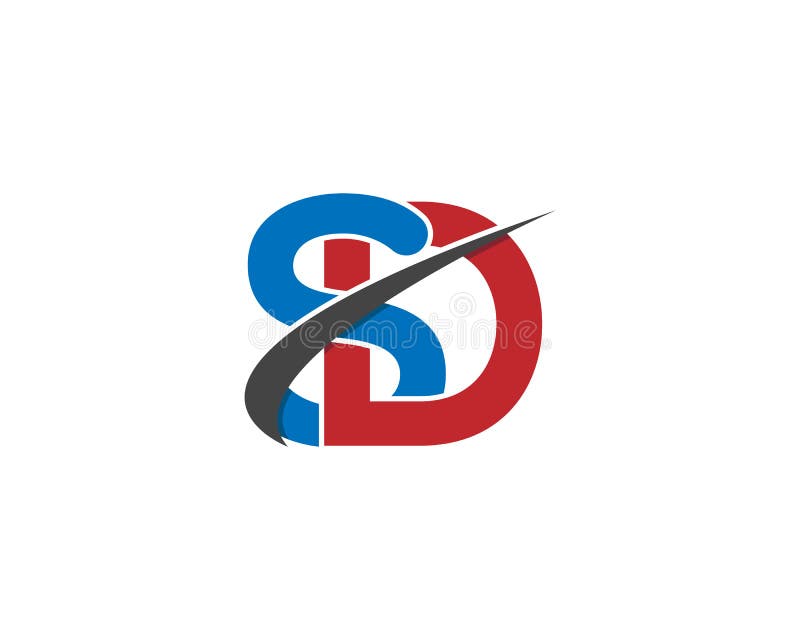 SD Letter Logo Design Vector Icon. Stock Vector - Illustration of ...