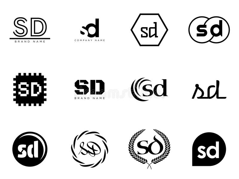SD Logo Company Template. Letter S and D Logotype Stock Vector ...