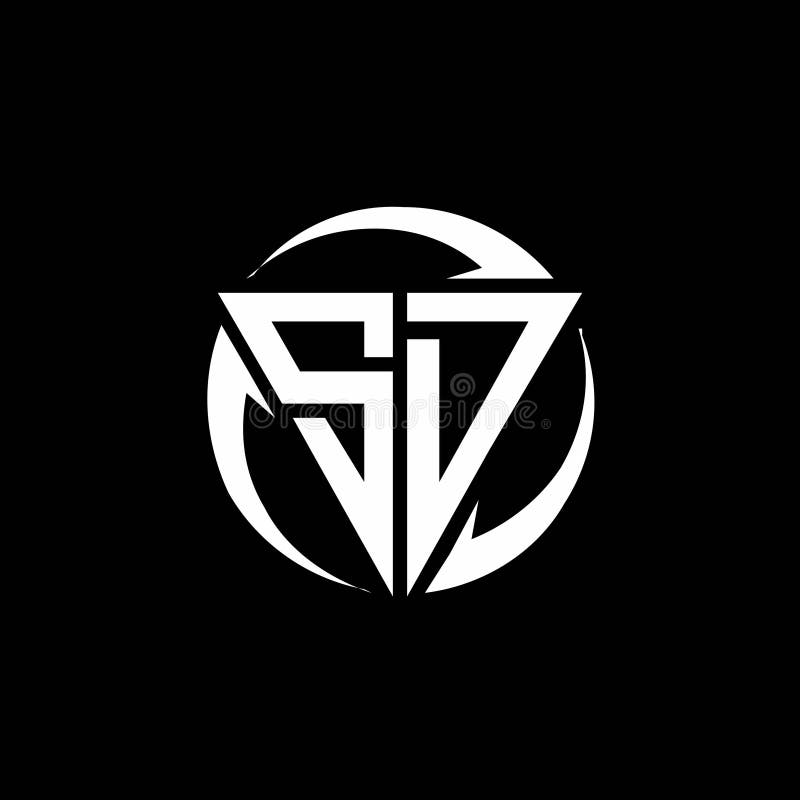 SD Logo Monogram Design Template Stock Vector - Illustration of ...