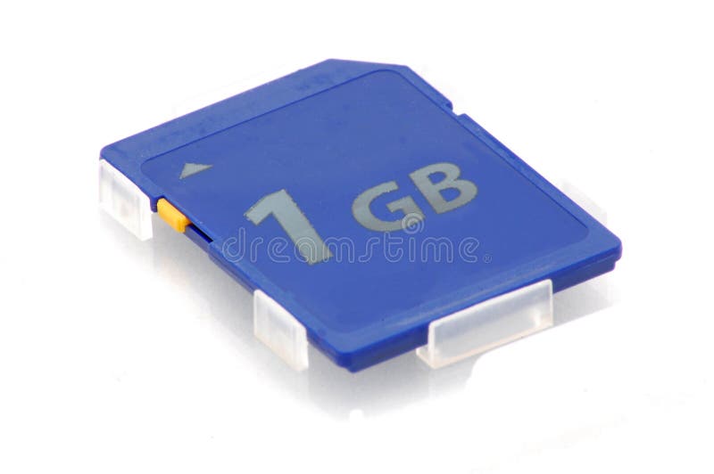 Blue memory SD card stock photo. Image of mobile, closeup - 43104772