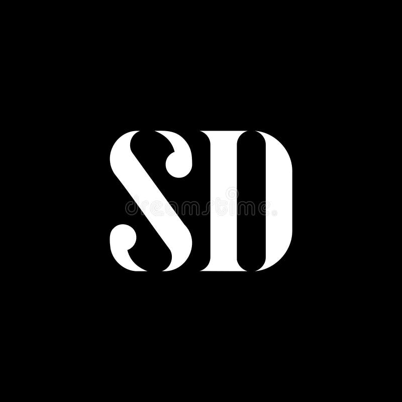SD S D Letter Logo Design. Initial Letter SD Uppercase Monogram Logo ...