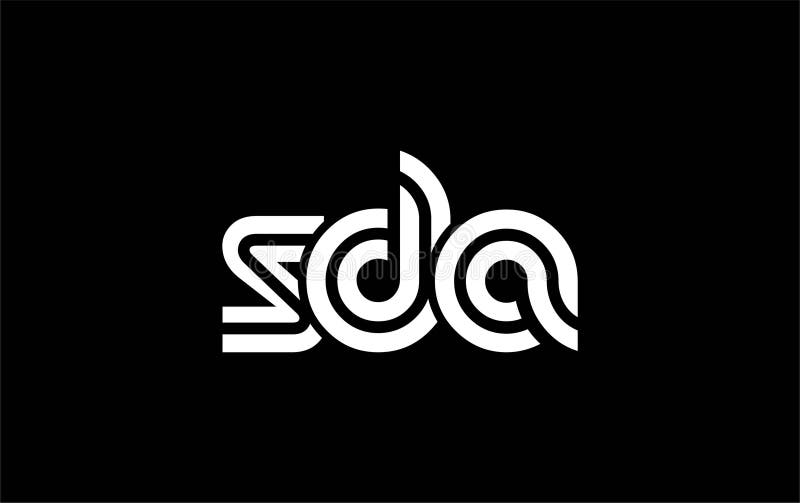 SDA Creative Unique Modern Letter Logo Design Stock Vector ...