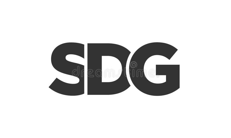 SDG Logo Design Template with Strong and Modern Bold Text. Initial ...