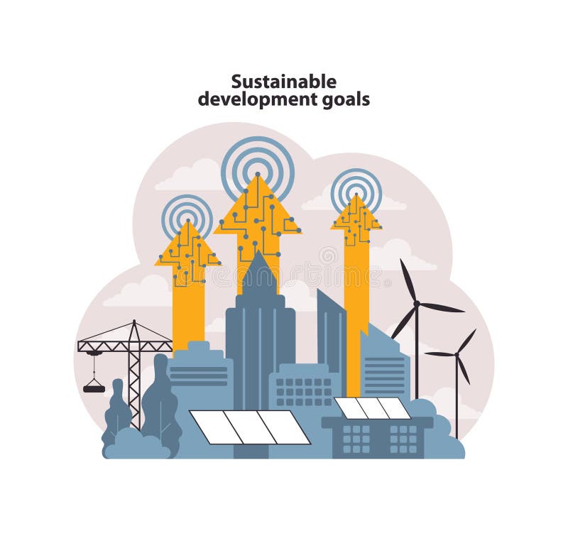 SDG or Sustainable Development Goals Web or Landing Set. Global Target ...