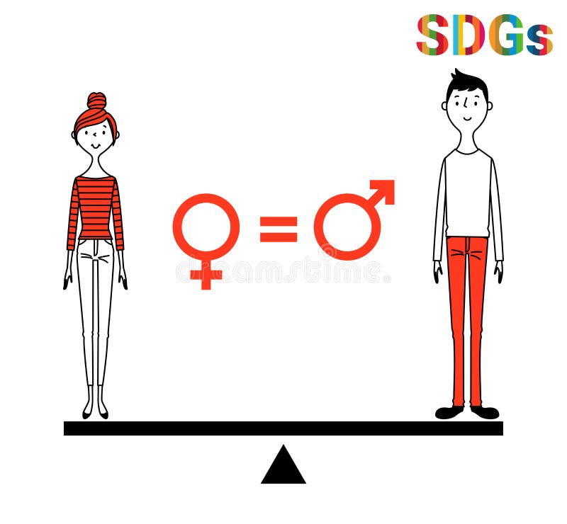 SDGs,GOAL5,Gender Equality stock illustration. Illustration of ...