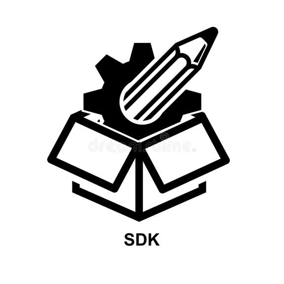 Sdk Icon Isolated on White Background Stock Illustration - Illustration ...