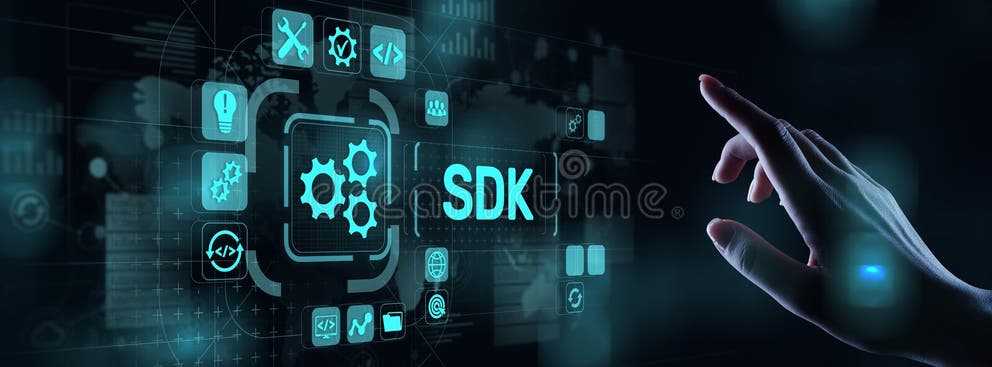 SDK Software Development Kit Programming Language Technology Concept on ...