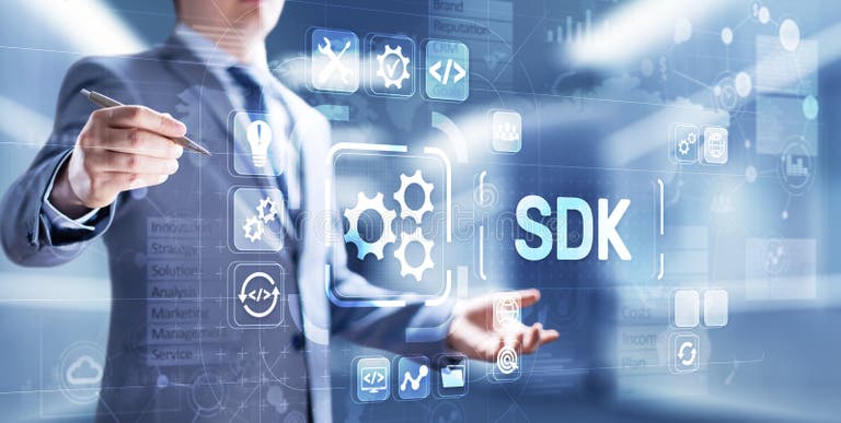 SDK Software Development Kit Programming Language Technology Concept on ...