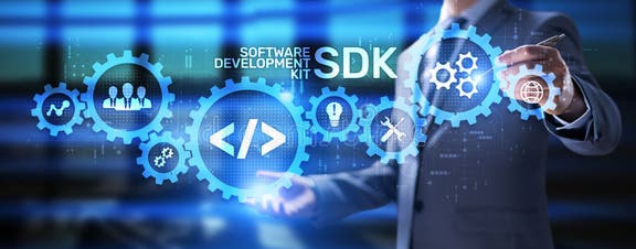 SDK Software Development Kit Programming Technology Concept on Virtual ...