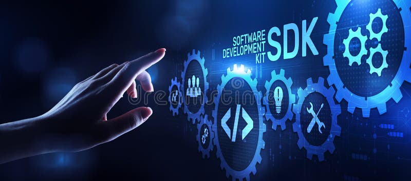 SDK Software Development Kit Programming Technology Concept on Virtual ...