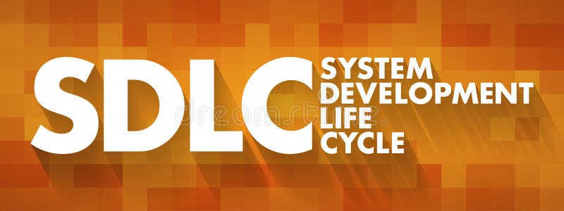 SDLC Acronym, Software Development Life Cycle Stock Photo - Image of ...