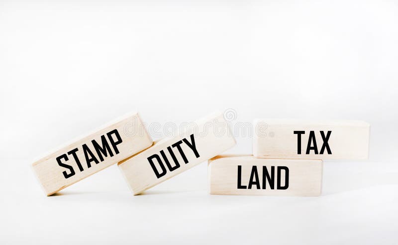 SDLT - Stamp Duty, Land Tax, Written on Blocks on a White Background ...