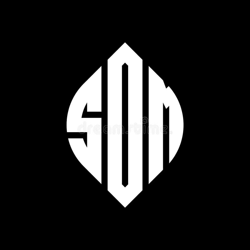 SDM Circle Letter Logo Design with Circle and Ellipse Shape. SDM ...