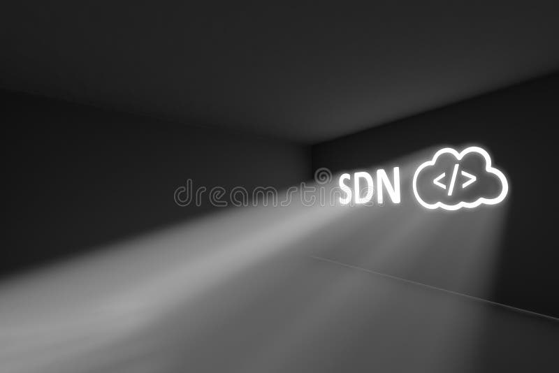 SDN Rays Volume Light Concept Stock Illustration - Illustration of ...