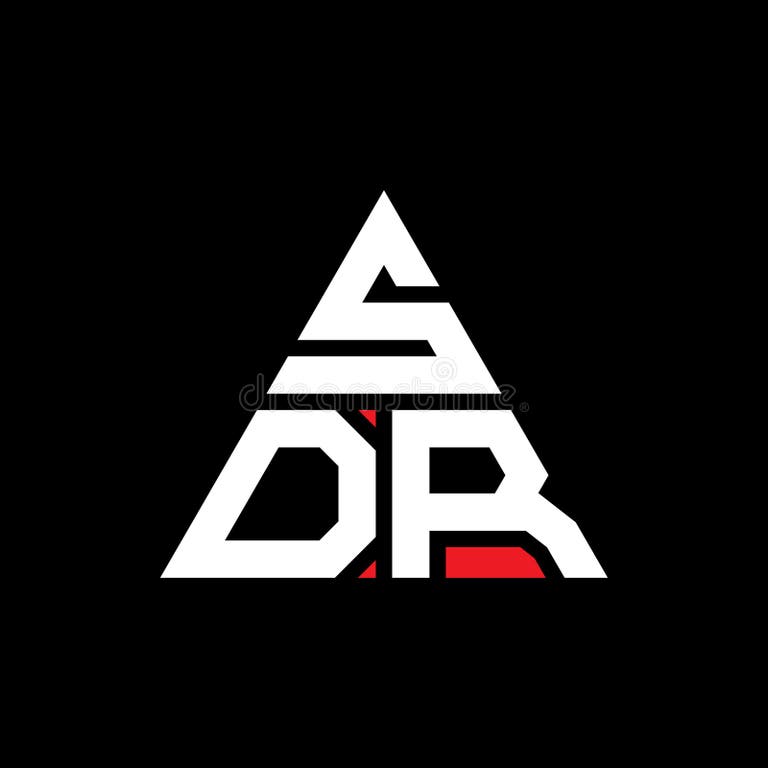 SDR Triangle Letter Logo Design with Triangle Shape. SDR Triangle Logo ...
