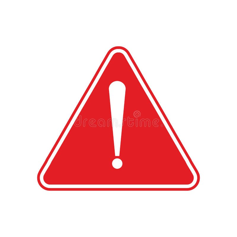 Señal De Alerta Roja De Tráfico En El Diseño Vectorial De Placa ...