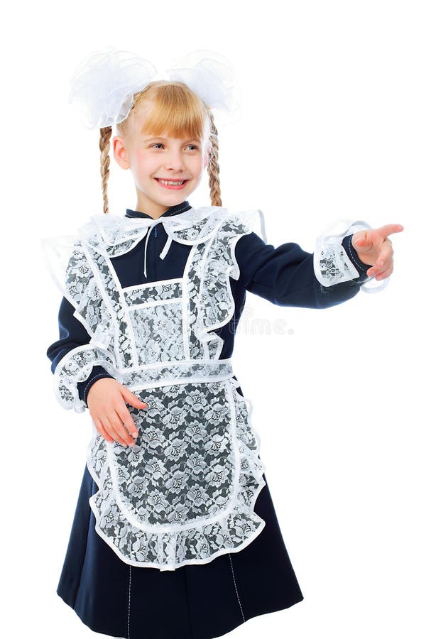 Señalar a la colegiala imagen de archivo. Imagen de sonrisa - 11926161