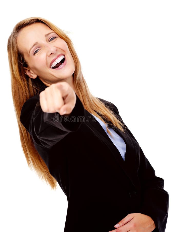 Señalar a la empresaria imagen de archivo. Imagen de belleza - 24135763