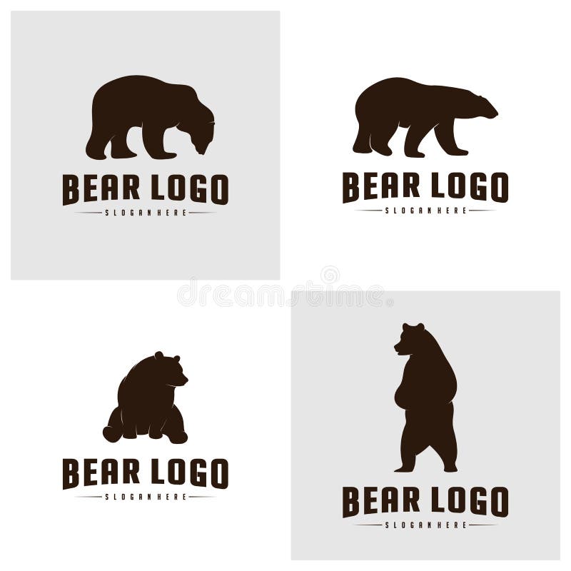 Se of Bear Logo Icon Designs Vector. Bears Logo Concepts Stock Vector ...
