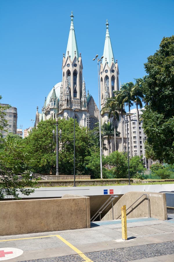 Se Cathedral Sao Paulo stock image. Image of history - 29407605