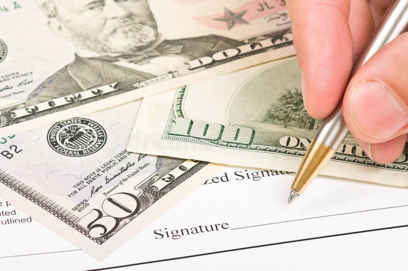 Se Connecter Le Contrat Permissible Image stock - Image du finances ...