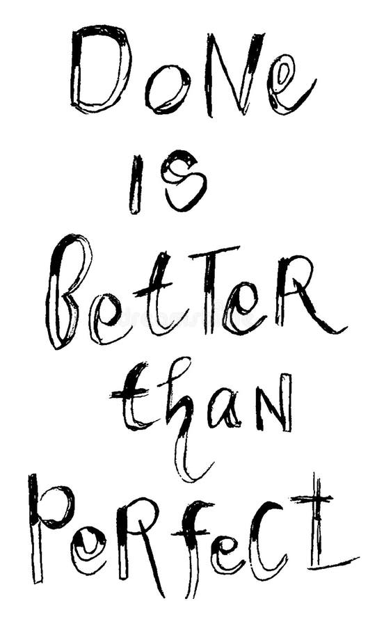 Se Hace Mejores Que Letras Perfectas Ilustración del Vector ...