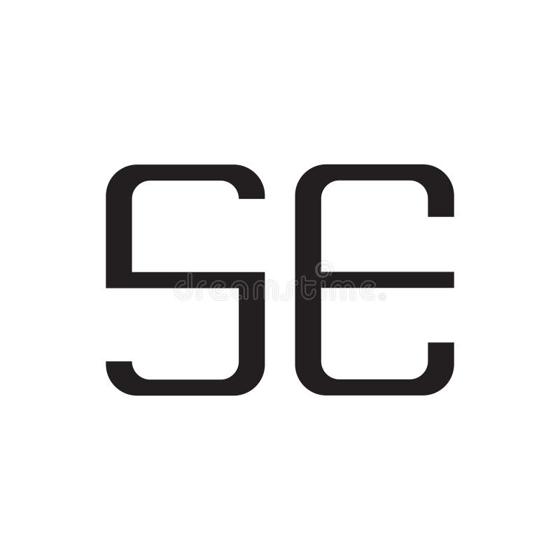 Se Initial Letter Vector Logo Icon Stock Vector - Illustration of mark ...