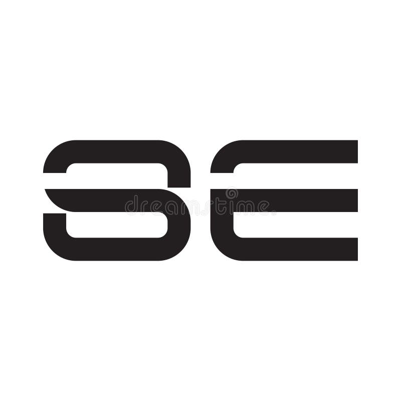 Se Initial Letter Vector Logo Icon Stock Vector - Illustration of ...