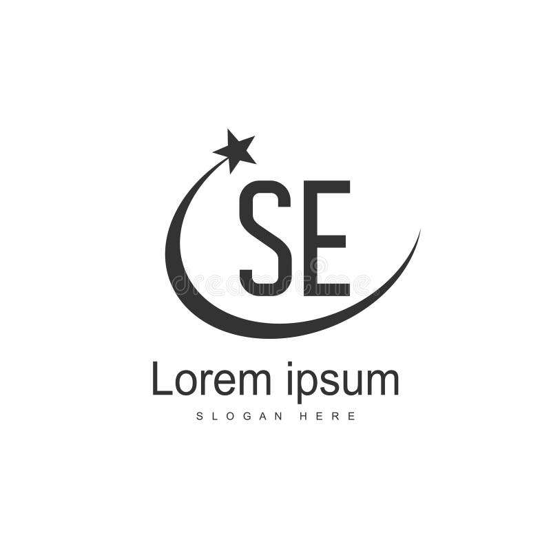 SE Letter Logo Design. Initial SE Logo Template Stock Illustration ...